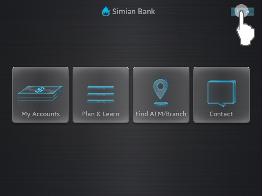 Monkey Republic Design • iPad App Design • San Francisco • Simian Bank