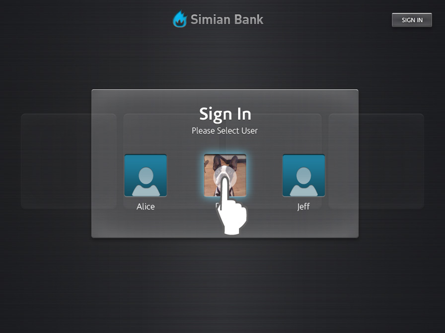 Monkey Republic Design • iPad App Design • San Francisco • Simian Bank